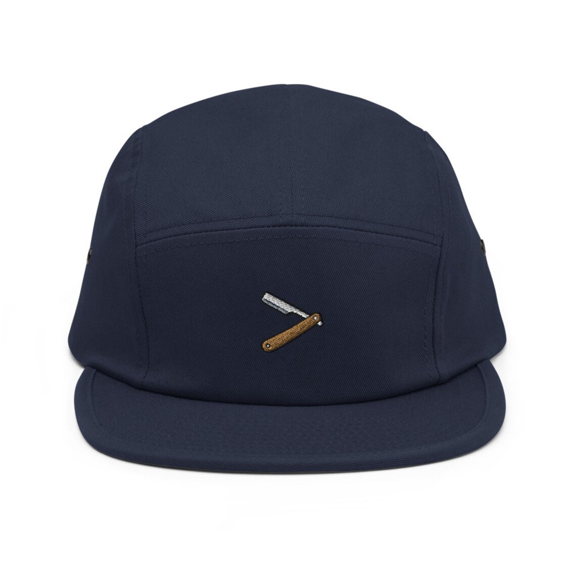 Five Panel Hat Cut Throat Razor Barber Embroidered Cap - Etsy