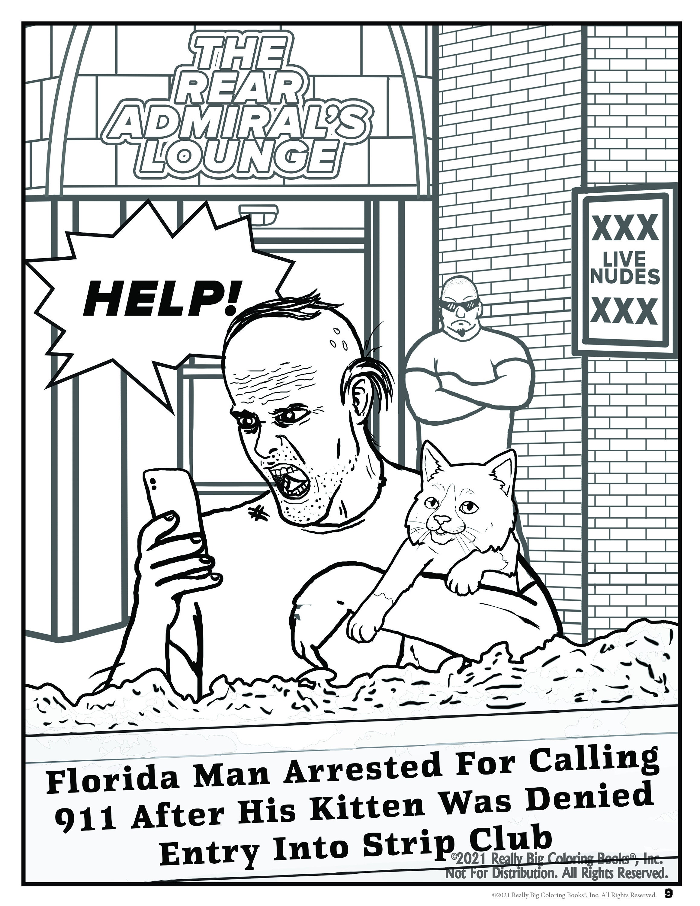 Florida Man Satirical Coloring Book - Etsy