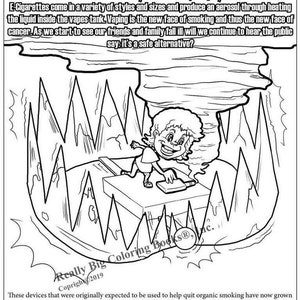 Adult Coloring Book - Anti-vaping Coloring Book - Vaping Kills Luuj ...