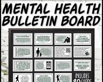 Mental Health Bulletin Board Kit for High School - Etsy