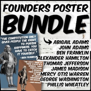 Founding Mothers and Fathers Poster Set and Historical Hexagonal ...