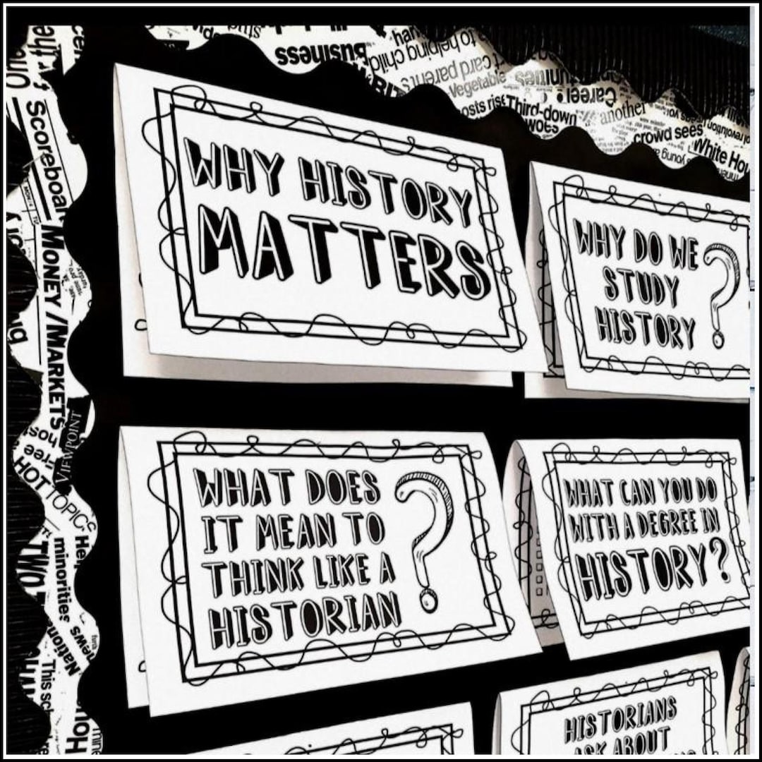 Why History Matters Bulletin Board - Etsy