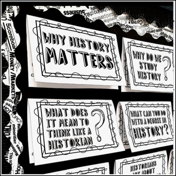 Why History Matters Bulletin Board - Etsy