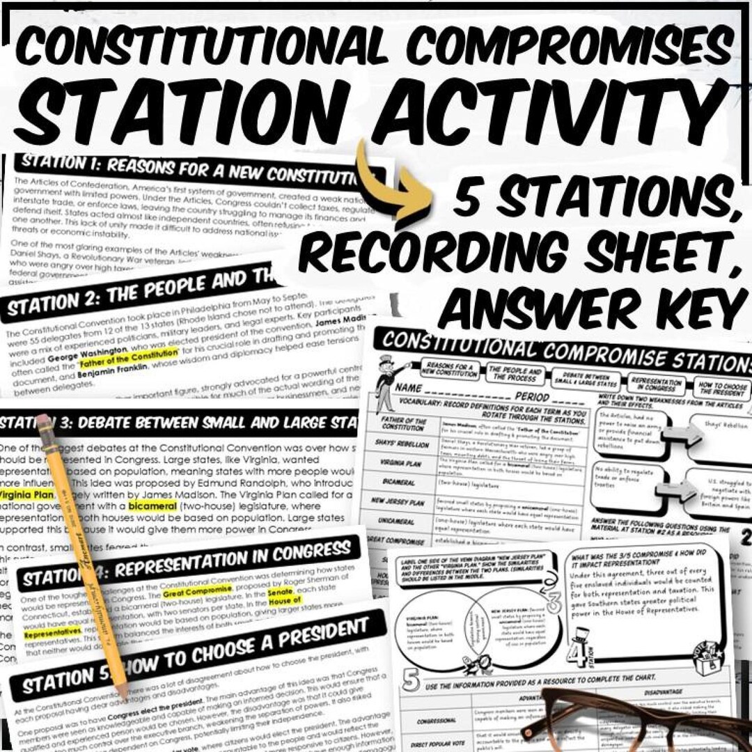 Constitutional Compromises Station Activity | Constitutional Convention ...
