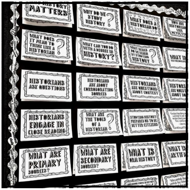 Why History Matters Bulletin Board - Etsy