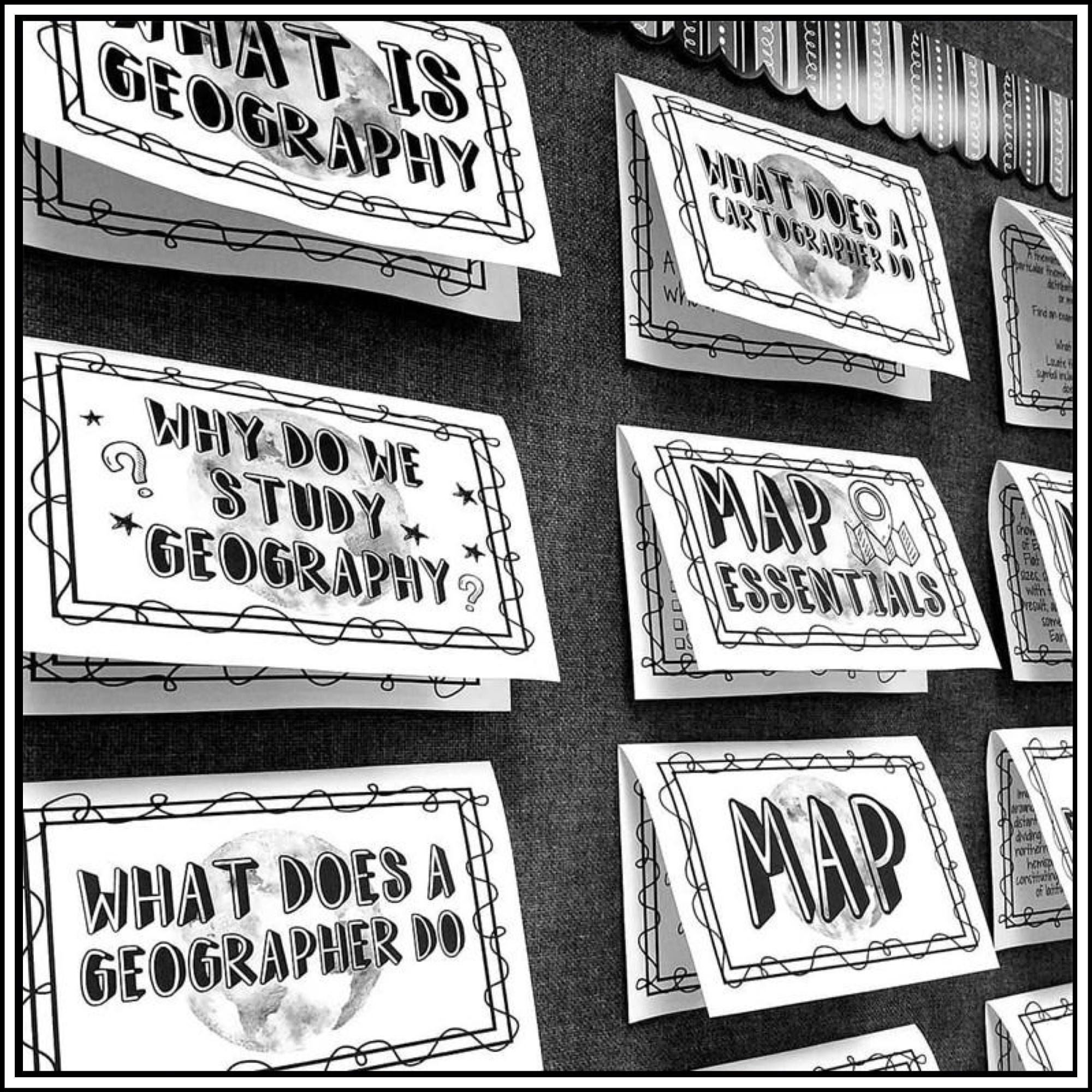 Interactive Geography Bulletin Board - Etsy