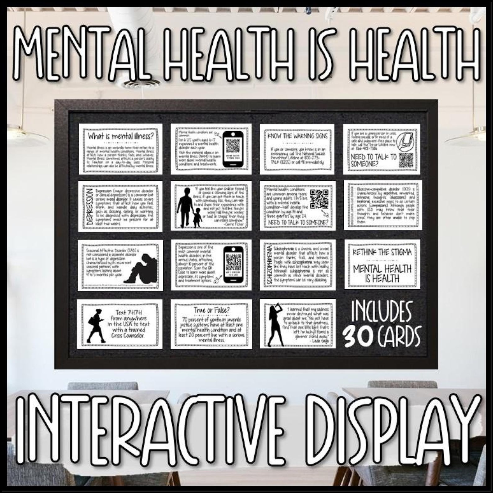 Mental Health Awareness Interactive Bulletin Board - Etsy