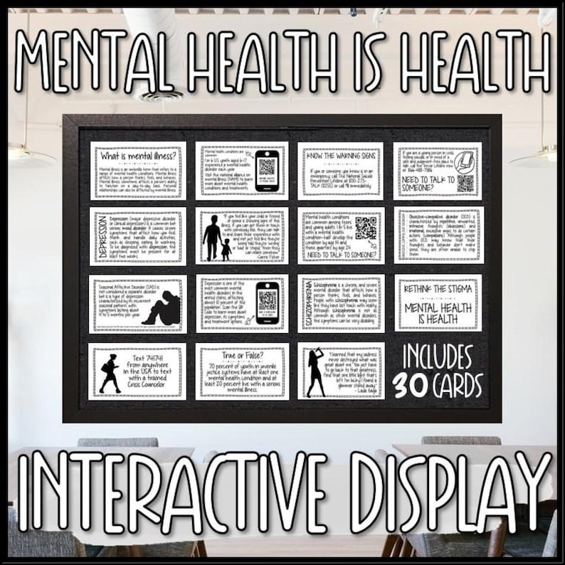 Mental Health Awareness Interactive Bulletin Board - Etsy