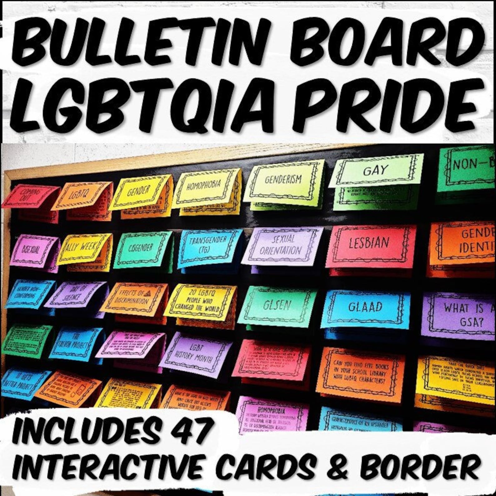 LGBTQIA+ Awareness Interactive Bulletin Board - Etsy