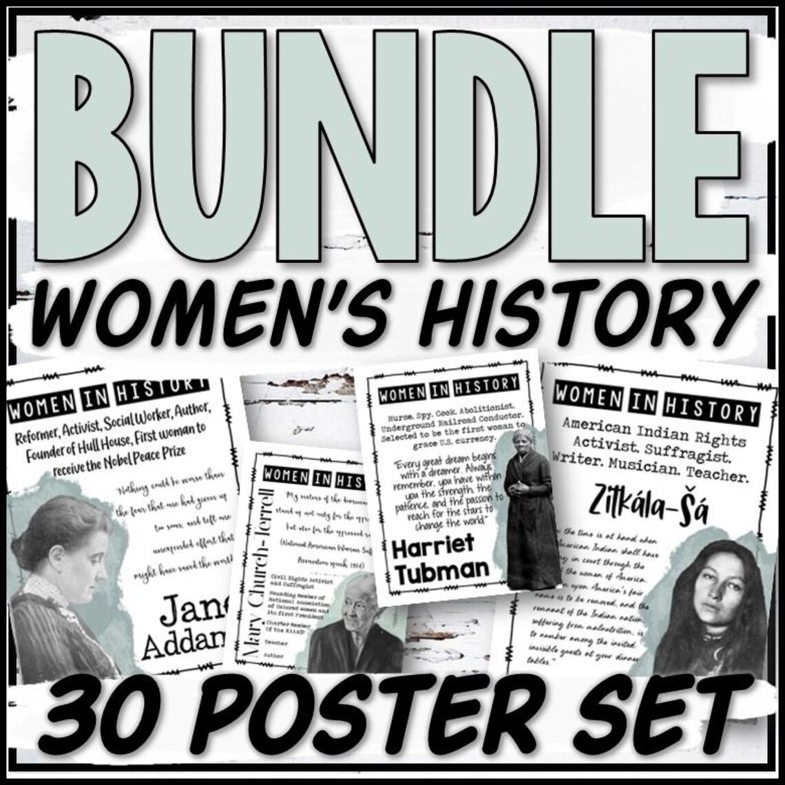 Women's History Bulletin Board Poster Set - Etsy