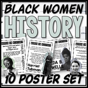 Women's History Bulletin Board Poster Set - Etsy