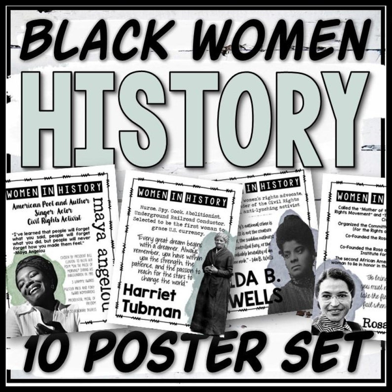 Women's History Bulletin Board Poster Set - Etsy