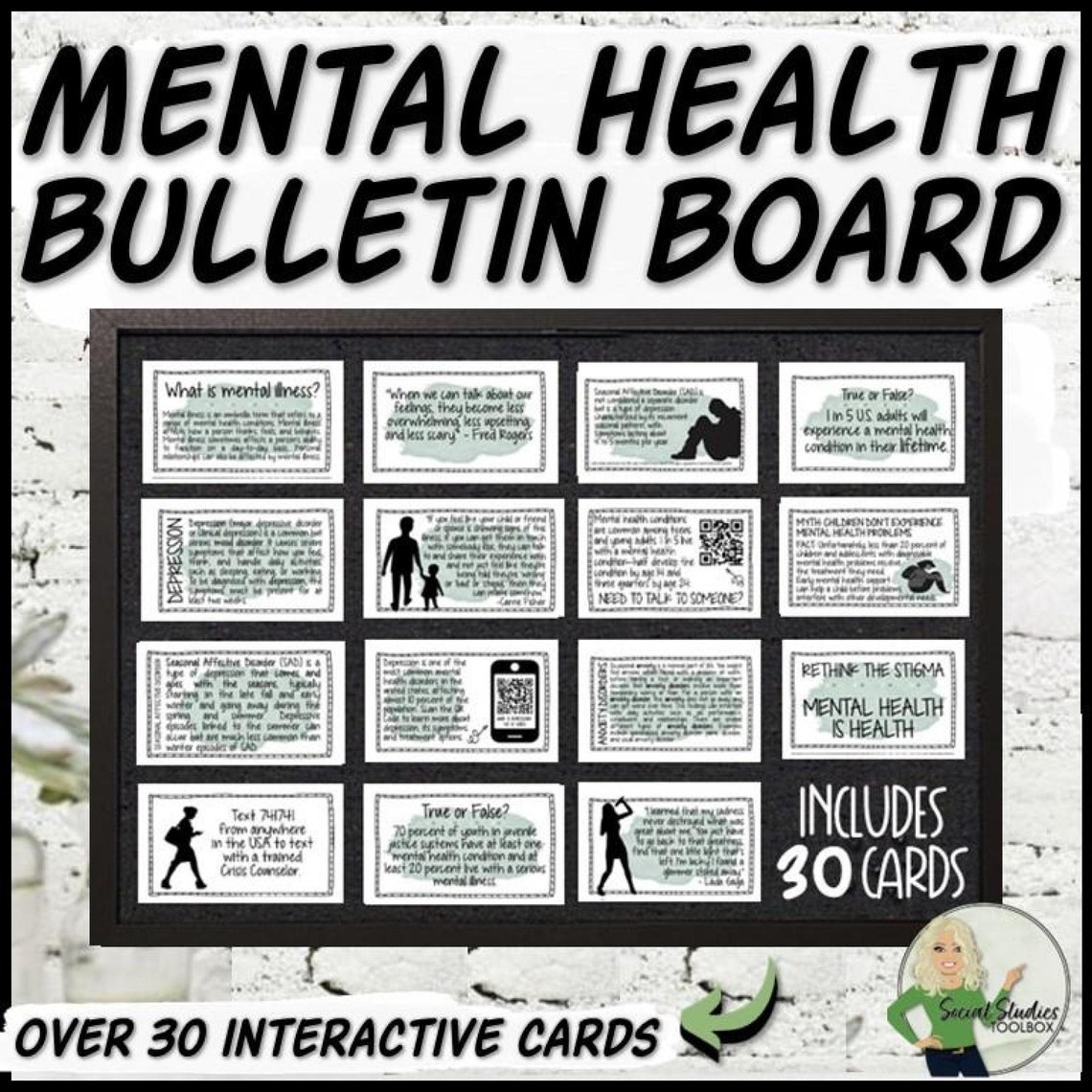 Mental Health Awareness Interactive Bulletin Board - Etsy