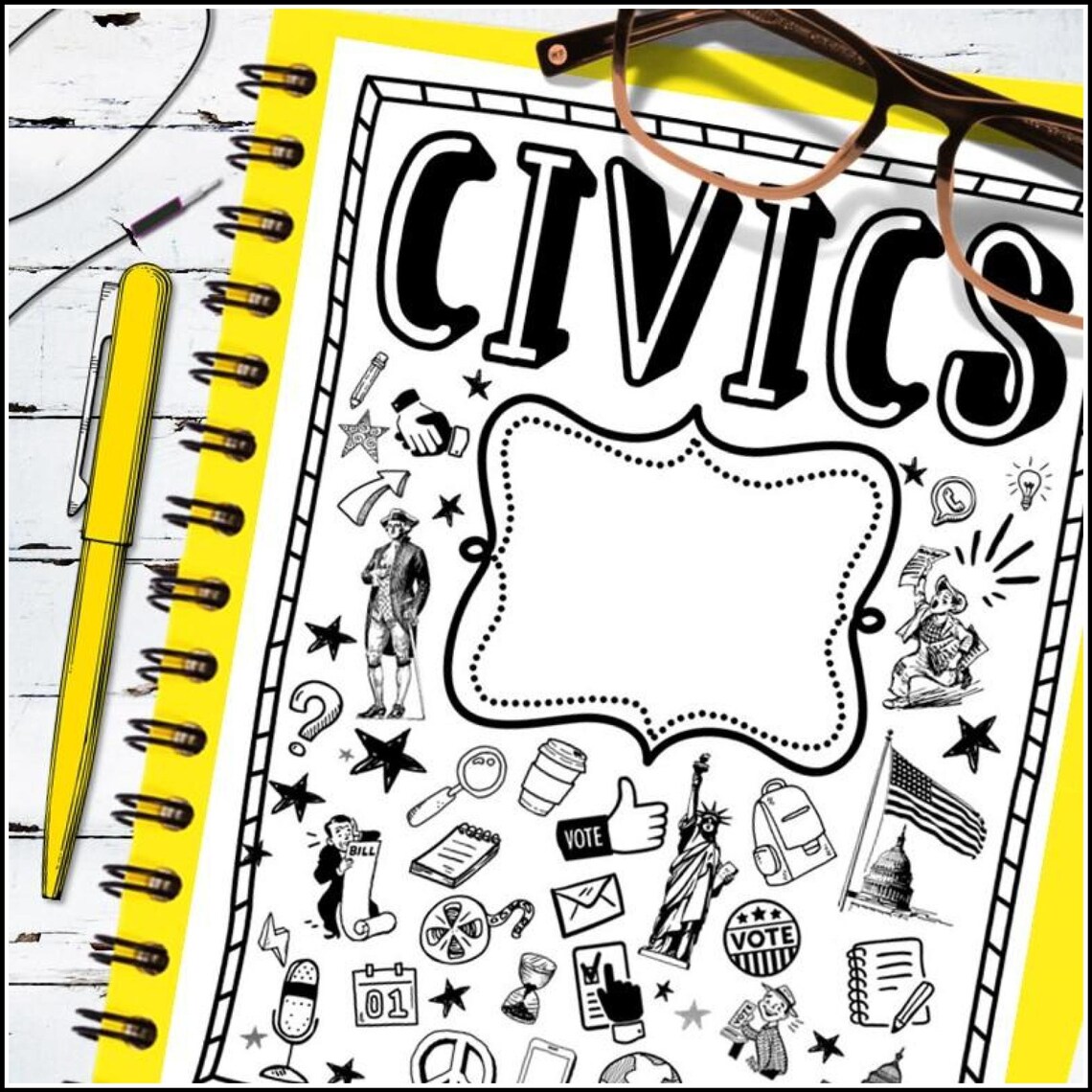 Social Studies Subjects Binder Covers Printable - Etsy