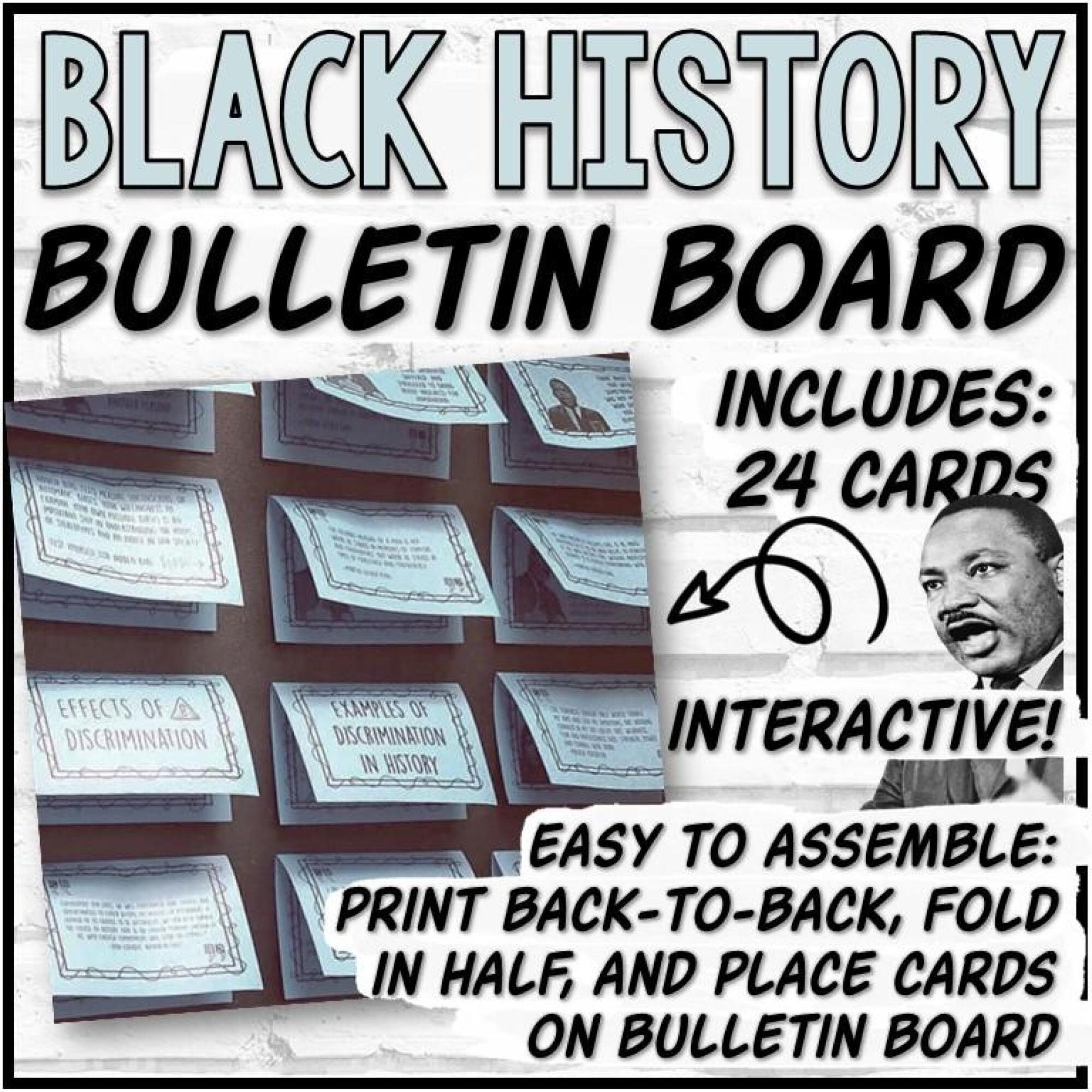 Black History Month Interactive Bulletin Board - Etsy
