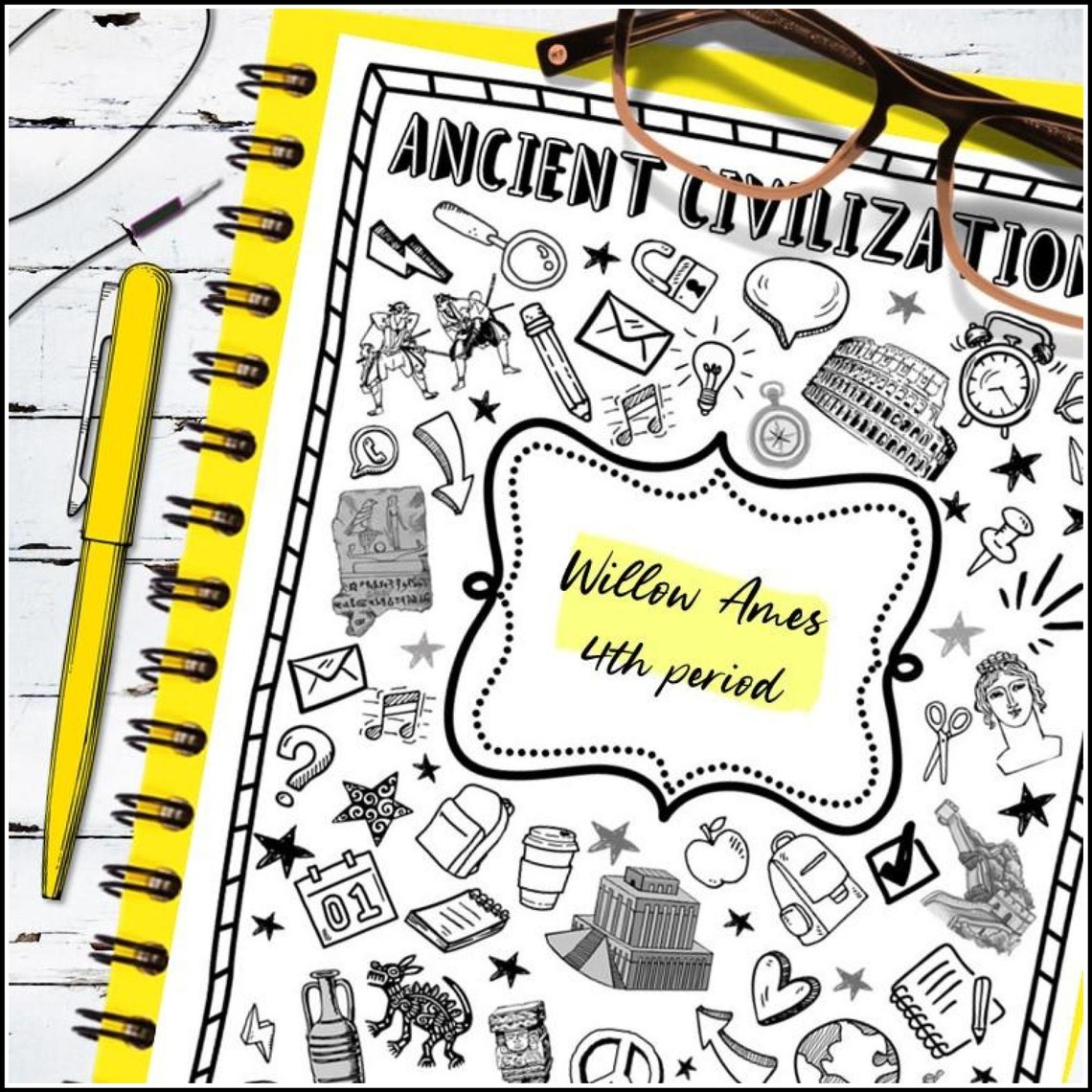 Social Studies Subjects Binder Covers Printable - Etsy