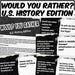Would You Rather U.S. History Activity | Back-to-school - Etsy
