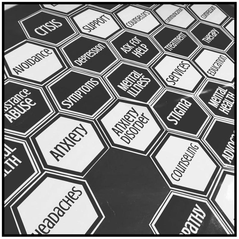 Mental Health Awareness Hexagonal Thinking Bulletin Board - Etsy