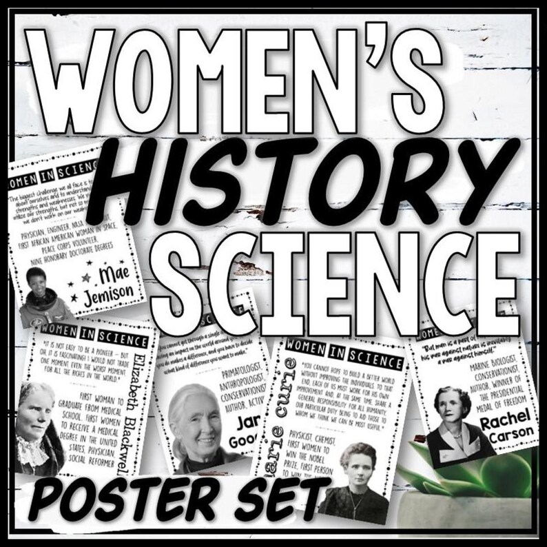 Women's History Bulletin Board Poster Set - Etsy