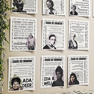 Women's History Bulletin Board Poster Set - Etsy