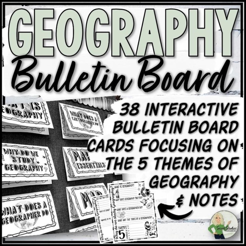 Interactive Geography Bulletin Board - Etsy