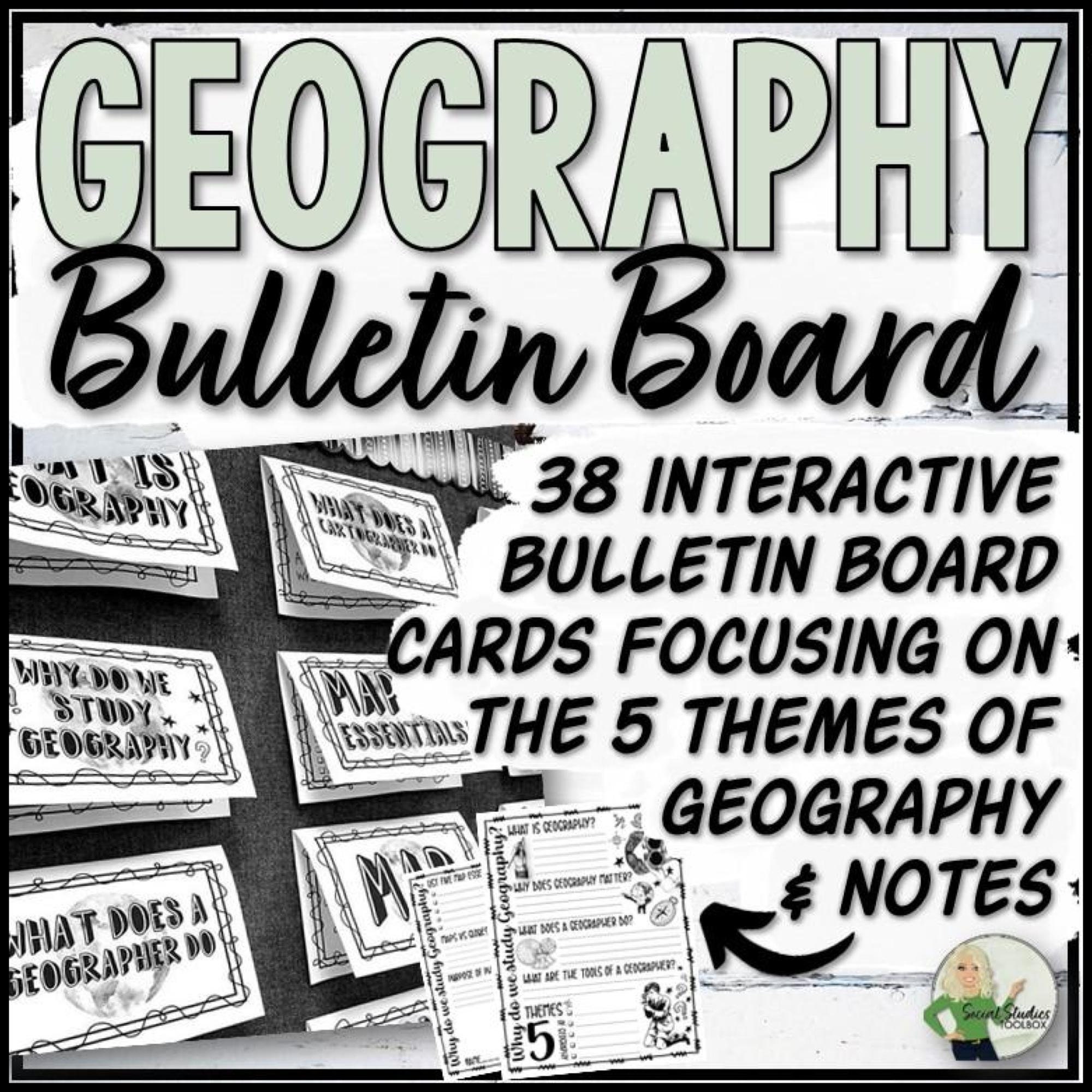 Interactive Geography Bulletin Board - Etsy