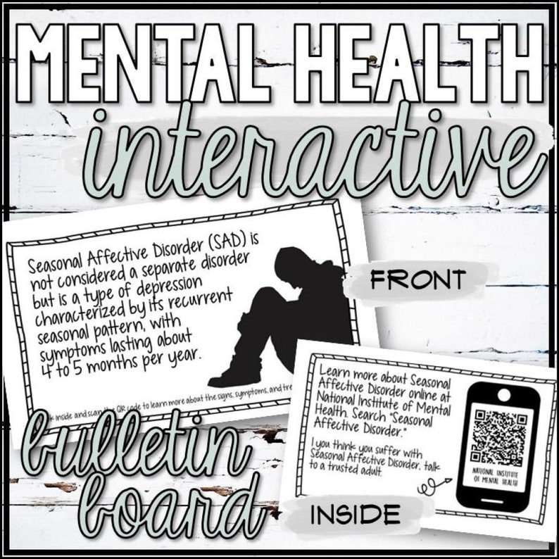 Mental Health Awareness Interactive Bulletin Board - Etsy