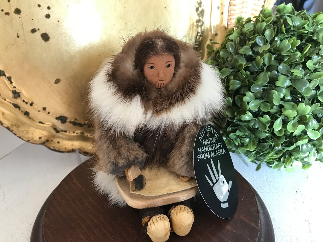 Vintage Alaskan Doll Artisan Folk Art Doll by Eva HEFFLE Vintage ...