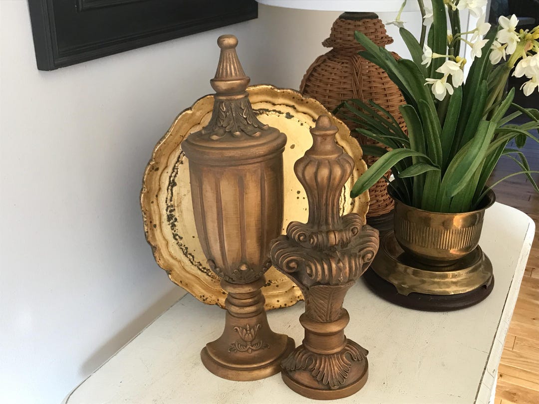 Decorative Finials - Architecture Wall Relief Set - Vintage ...