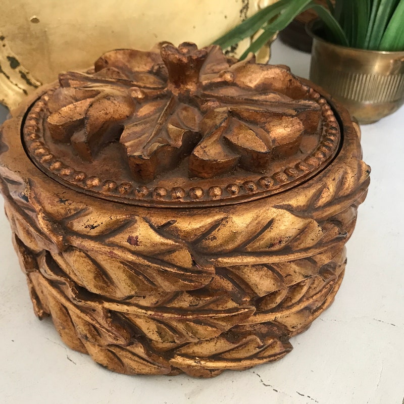 Carved Wood Box - Etsy