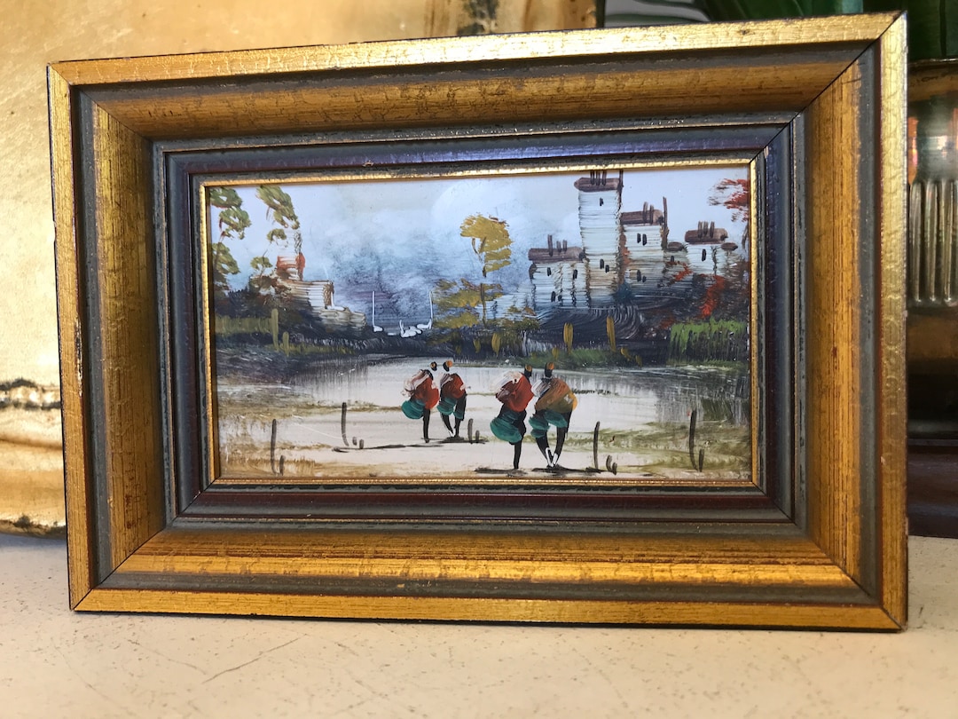 Miniature Wall Art Miniature Painting Vintage Tiny Artwork Mini ...