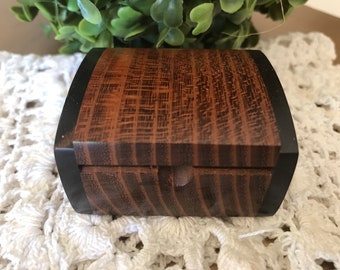 Ebony Wood Ring Box - Etsy