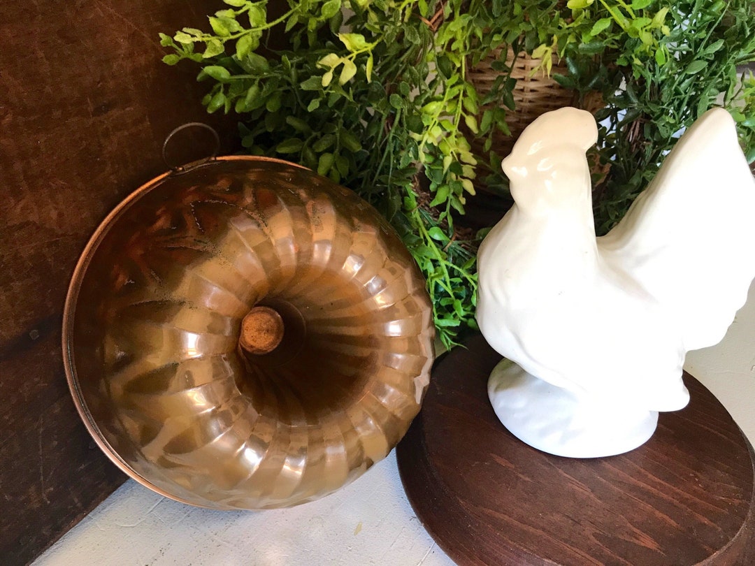 Copper Kitchen Mold - Vintage Copper Mold - Fluted Copper Mold - Copper ...