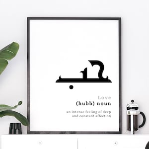 PRINTABLE | Hubb حب Arabic Definition Wall Art | Love, Sign, Poster ...