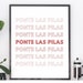 PRINTABLE Ponte Las Pilas Sign, Poster, Print, Wall Art, Spanish Quote ...