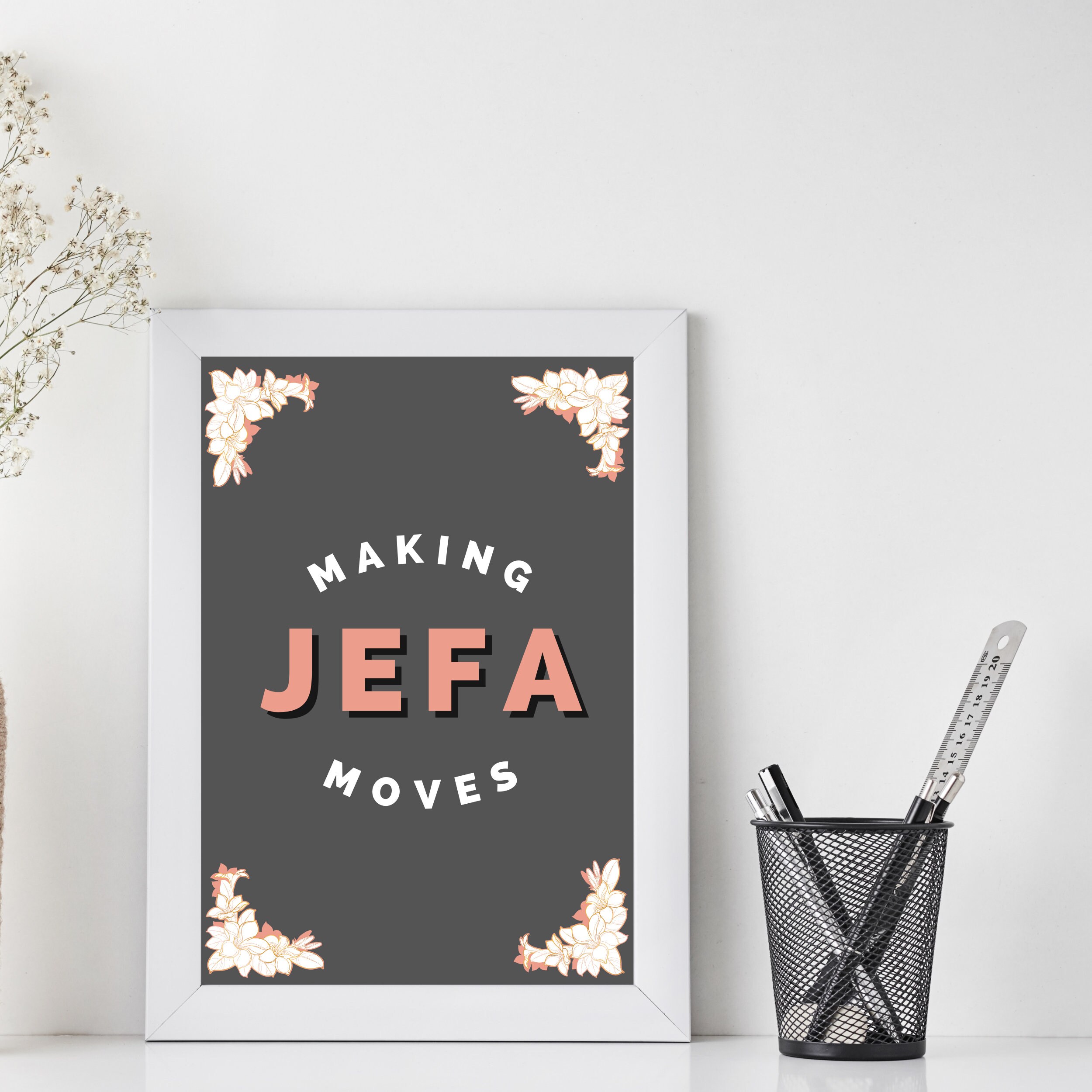 PRINTABLE Making Jefa Moves Sign Poster Print Wall Art - Etsy