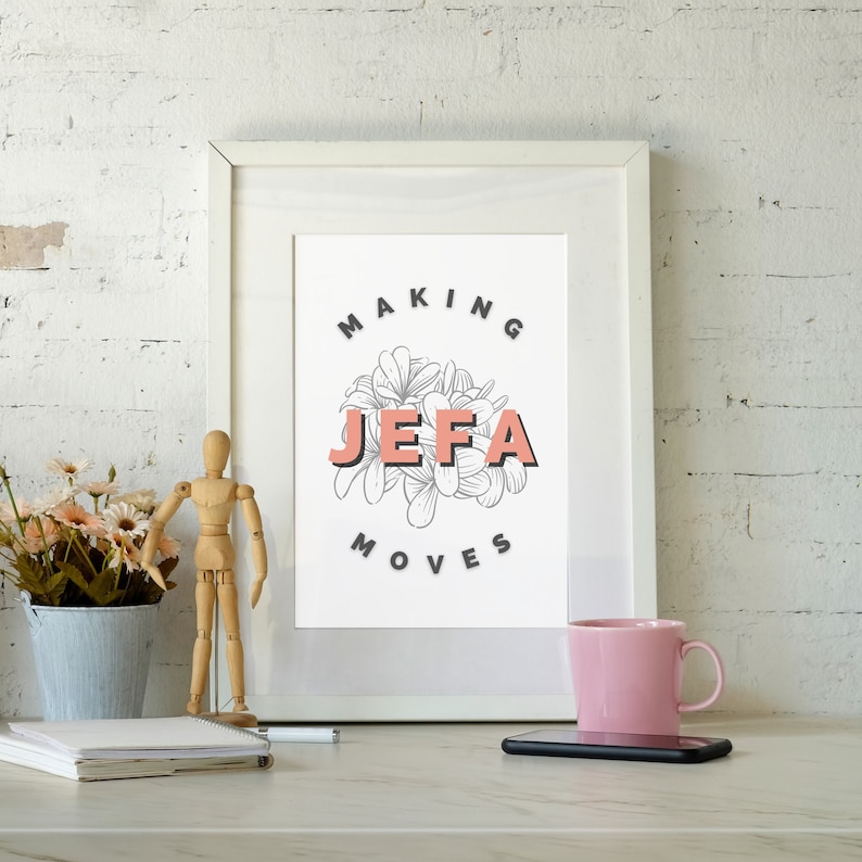 PRINTABLE | Making Jefa Moves | Sign, Poster, Print, Wall Art, Spanish ...