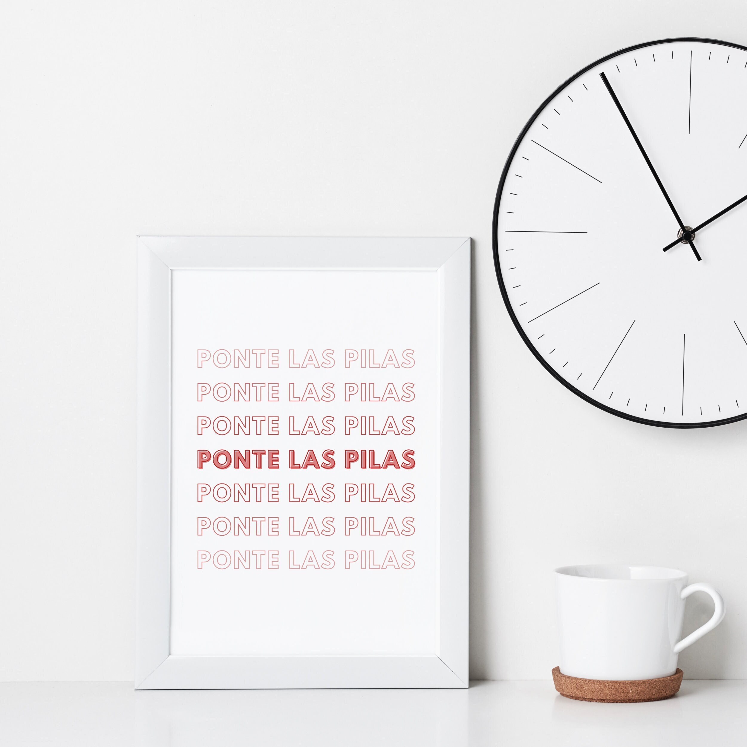 PRINTABLE | Ponte Las Pilas | Sign, Poster, Print, Wall Art, Spanish ...