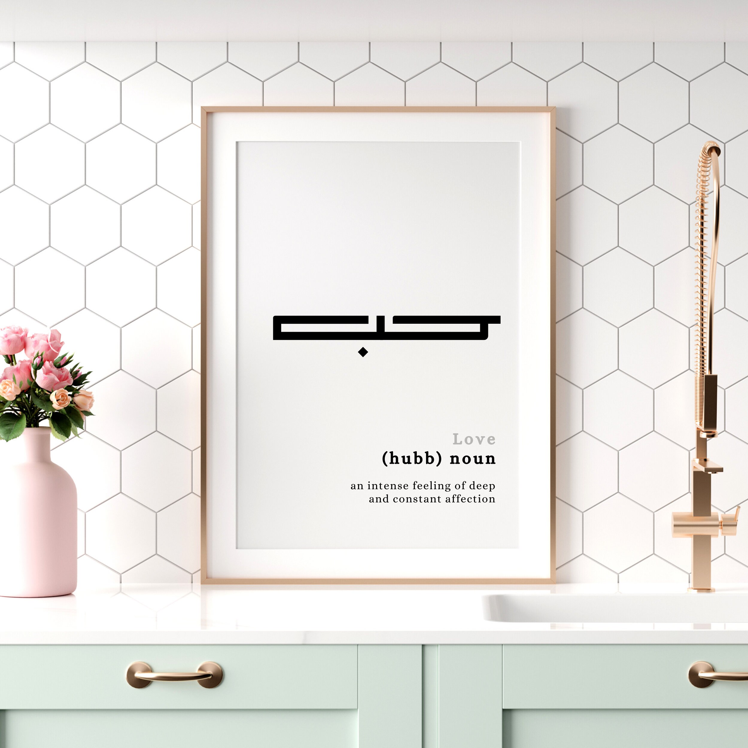 PRINTABLE | Hubb حب Arabic Definition Wall Art | Love, Sign, Poster ...