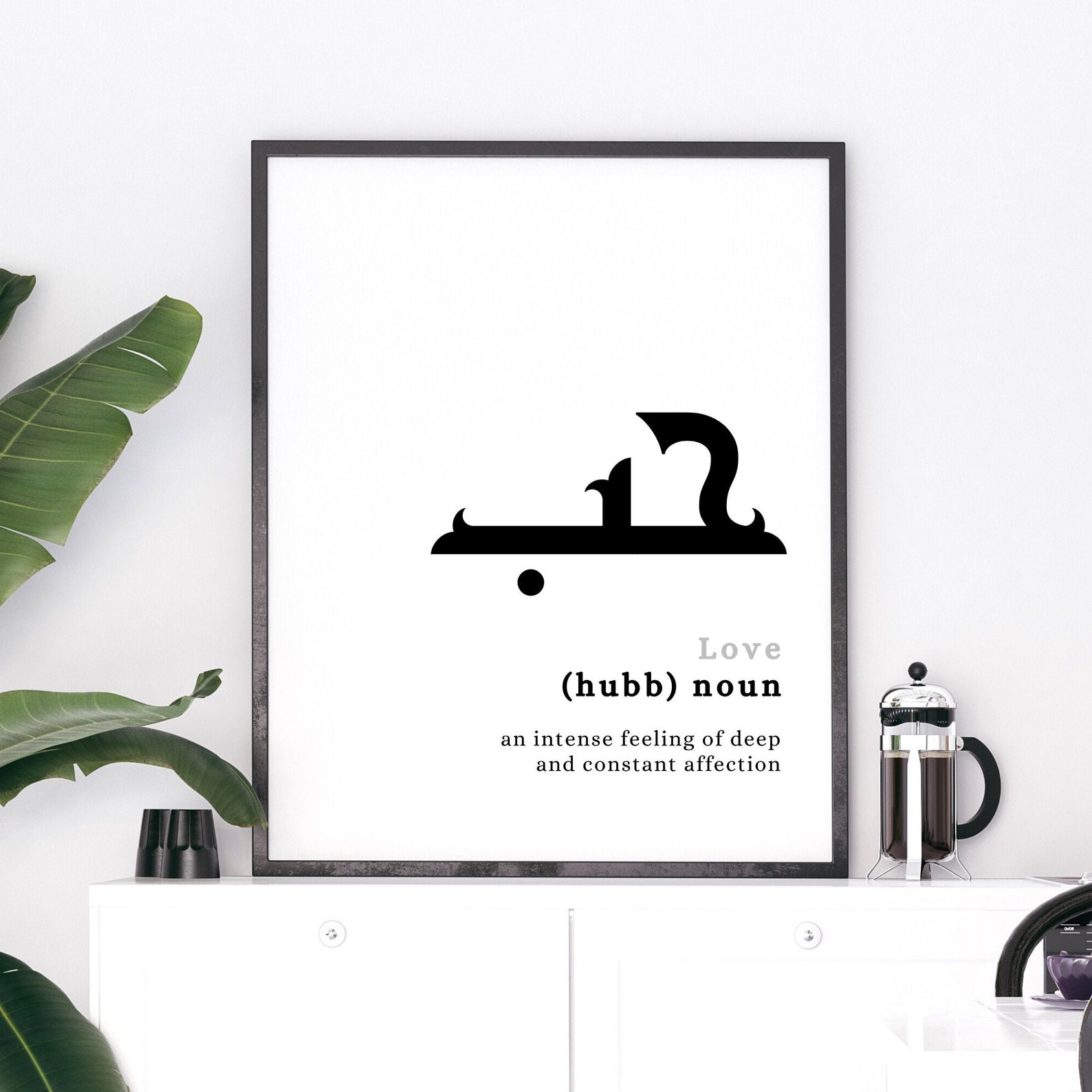 PRINTABLE | Hubb حب Arabic Definition Wall Art | Love, Sign, Poster ...