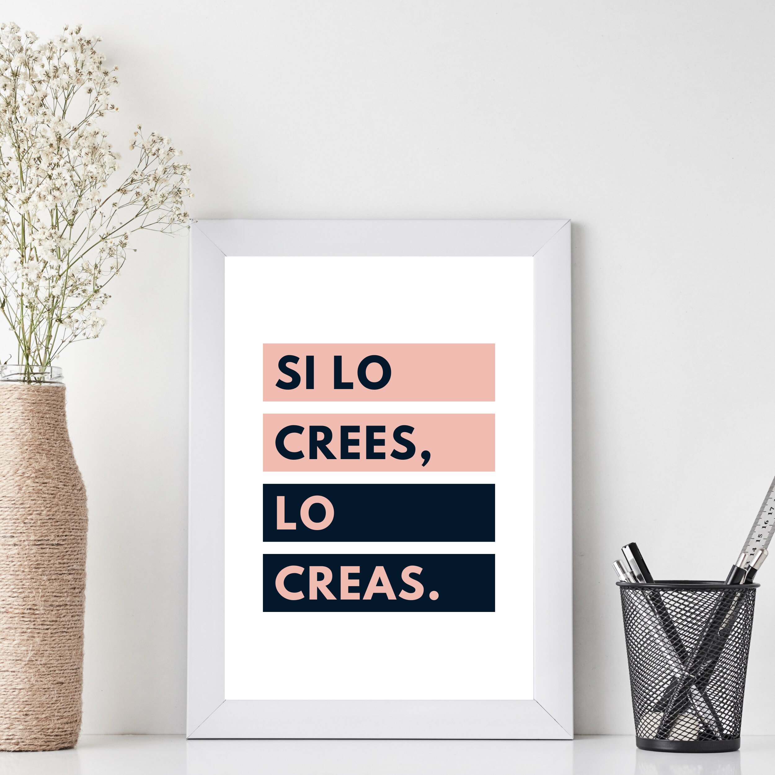 PRINTABLE Si Lo Crees, Lo Creas Sign, Poster, Print, Wall Art, Spanish ...