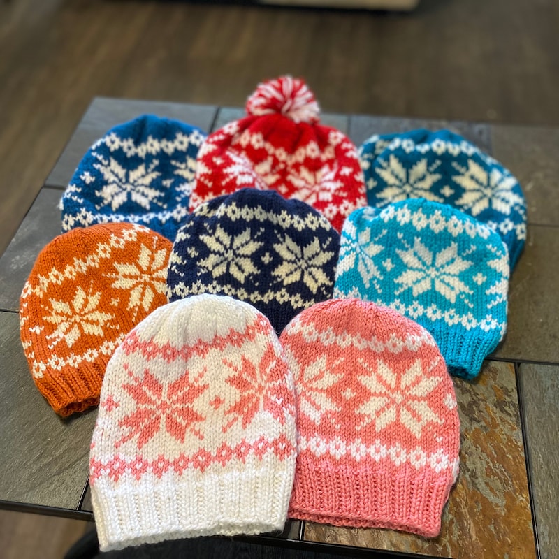 Knit Snowflake - Etsy