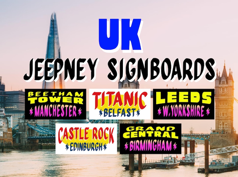 Philippine Jeepney Sign Titanic Belfast Hand Painted Gift, Home, Office ...