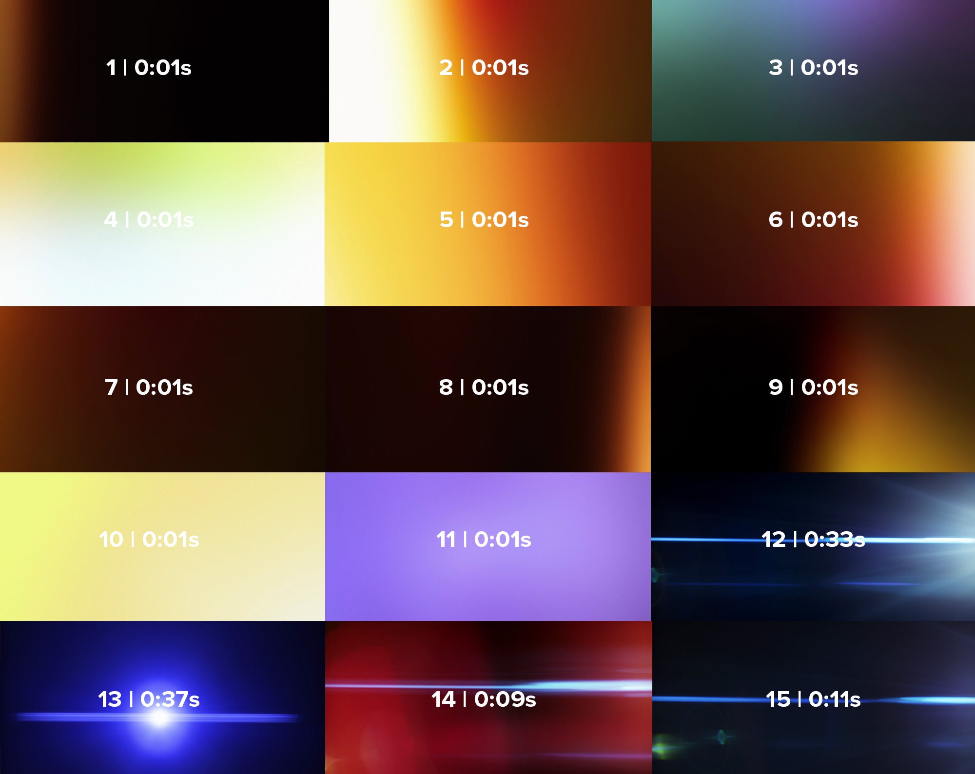 15 Ultra Realistic Urban Light Flares Video Overlay, Traffic Glow ...