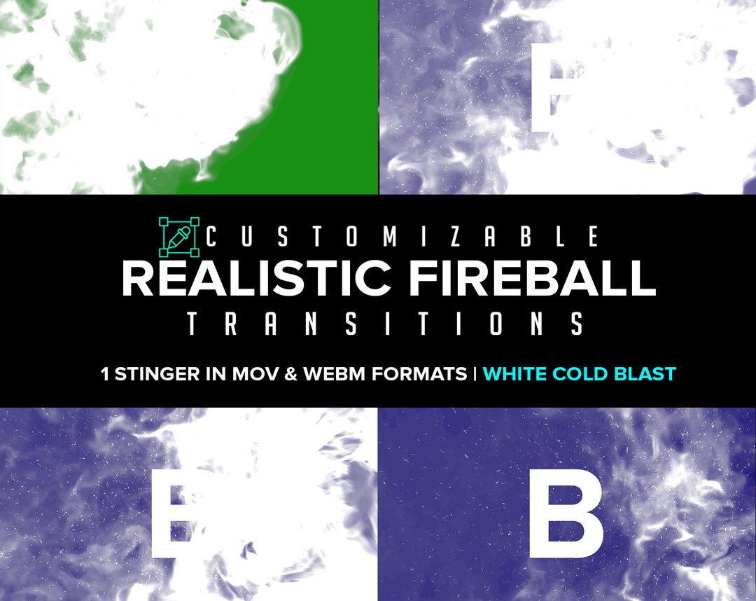 Realistic Icy Coldblast Fireball Stinger Transition for Twitch Gaming ...