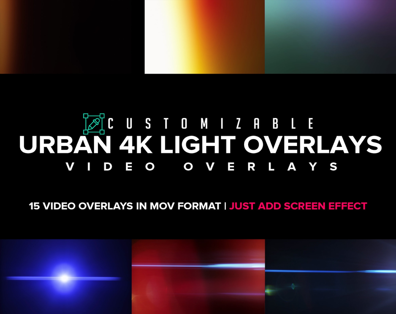 15 Ultra Realistic Urban Light Flares Video Overlay, Traffic Glow ...