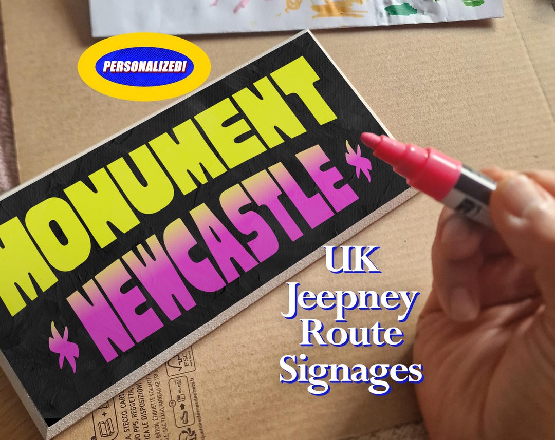 Philippine Jeepney Sign Monument Newcastle Hand Painted Gift, Home ...