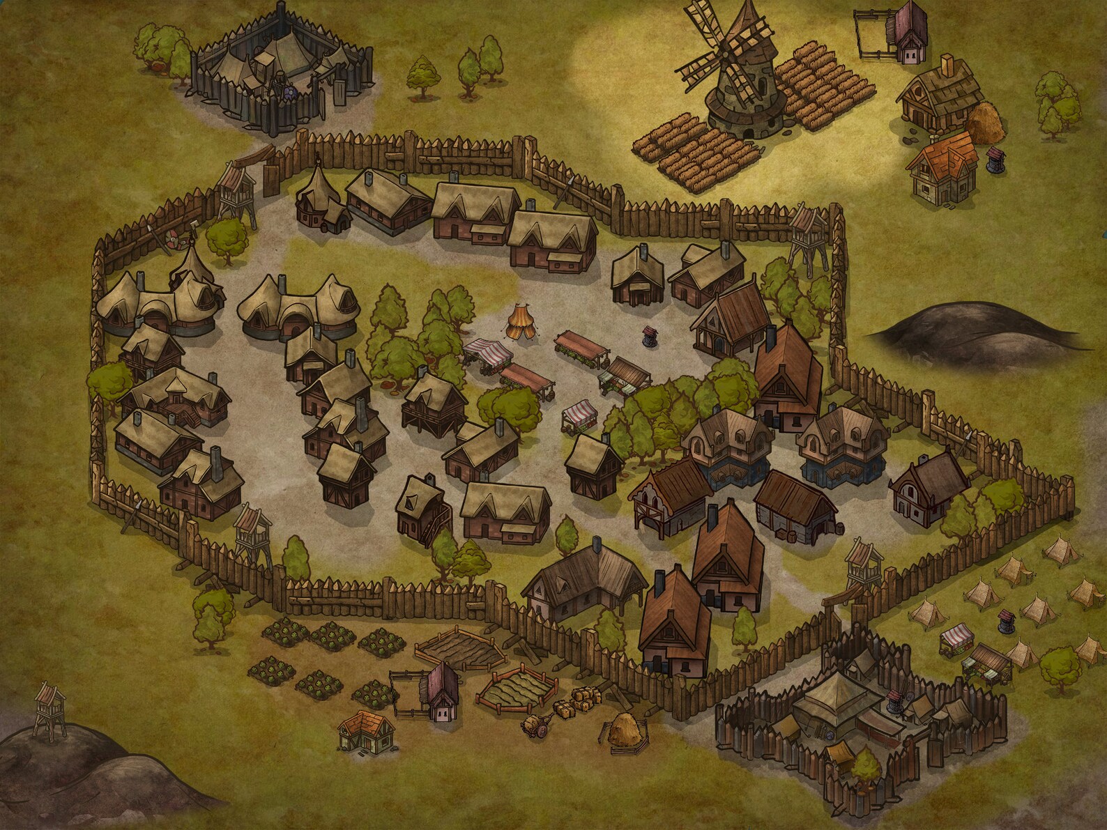 Bespoke Fantasy Campaign Map for Dungeons and Dragons and - Etsy