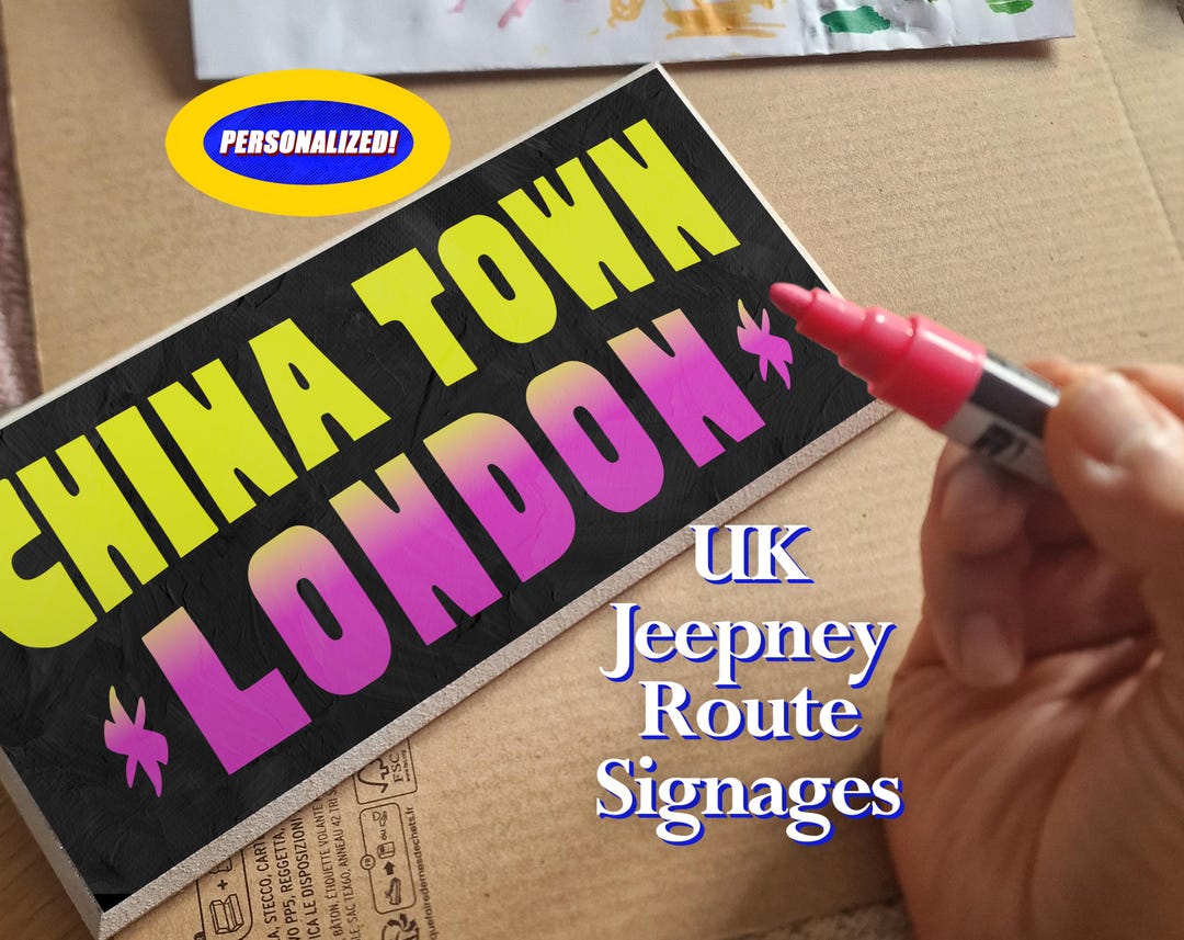 Philippine Jeepney Sign Chinatown London Hand Painted Gift, Home ...