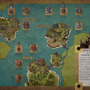 Bespoke Fantasy Map – Custom Dnd Campaign World Design - Etsy Canada